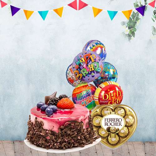 Birthday Cake and Chocolate Combo Gifts Delivery Melbourne